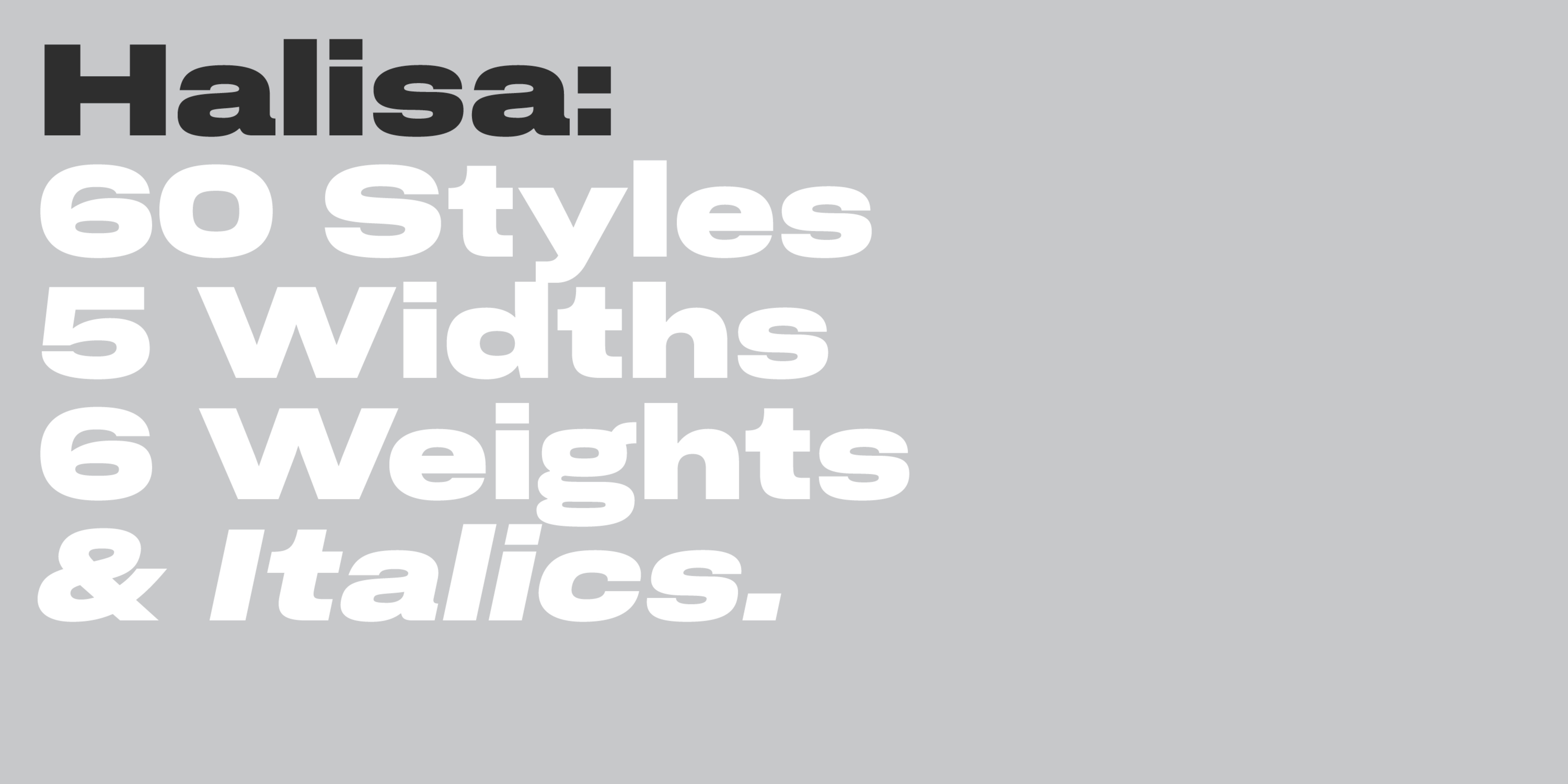 Halisa | The Designers Foundry