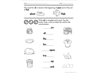 1st Grade Language Arts Skill Builder: Consonant Blends, Digraphs ...