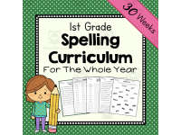 1st Grade Spelling Unit | Spelling Curriculum | Spelling Lists by Teach ...