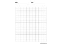 20 by 20 Blank Graph Paper by Teach Simple