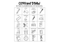 20 Copy and Draw Spelling Vocabulary Worksheets - Classroom Theme by ...