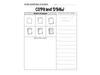 20 Copy and Draw Spelling Vocabulary Worksheets - Classroom Theme by ...