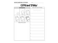20 Copy and Draw Spelling Vocabulary Worksheets - Classroom Theme by ...
