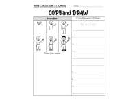 20 Copy and Draw Spelling Vocabulary Worksheets - Classroom Theme by ...