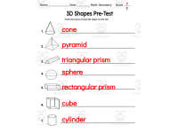 2D and 3D Shapes Assessment by Teach Simple