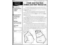 2nd Grade Reading Packet: Creek and Cherokee Indians + Their Resources ...