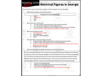 2nd Grade Reading Packet: Georgia's Historical Figures by Teach Simple