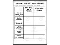 2nd Grade Reading Packet: Positive Citizenship Traits in History by ...