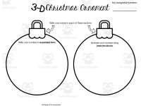 3D Christmas Ornament | Place Value Craft by Teach Simple