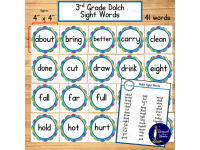 3rd Grade Dolch Sight Words Word Wall by Teach Simple