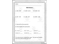 3rd Grade Math Assessment -Set 1 by Teach Simple