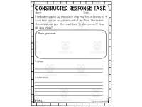 3rd Grade Math Constructed Response Test Prep by Teach Simple