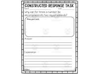 3rd Grade Math Constructed Response Test Prep by Teach Simple