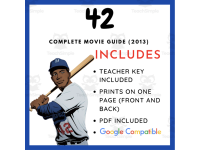 42 - The Jackie Robinson Story (2013): Complete Movie Guide by Teach Simple