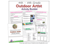 4th-5th: Being Creative in Nature: Outdoor Artist Activity Booklet by ...