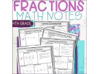 4th Grade Equivalent & Comparing Fractions and Mixed Numbers Guided ...