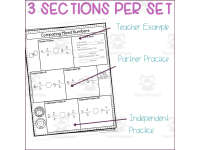 4th Grade Equivalent & Comparing Fractions and Mixed Numbers Guided ...
