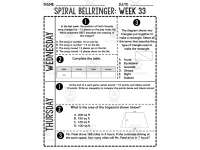 5th Grade Math Bellringer Review - Quarter 4 by Teach Simple