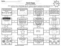 5th Grade Math Maze | Back to School Review by Teach Simple
