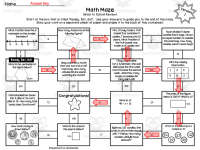 5th Grade Math Maze | Back to School Review by Teach Simple