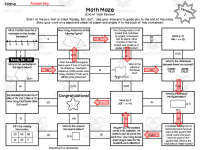 5th Grade Math Maze | End of Year Review by Teach Simple