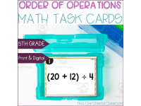 5th Grade Order of Operations Math Task Cards by Teach Simple