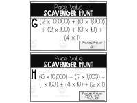 5th Grade Place Value Scavenger Hunt by Teach Simple