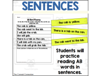 AB Word Family Fluency Pages by Teach Simple