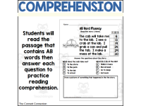 AB Word Family Fluency Pages by Teach Simple