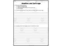 Abolition and Suffrage Reading Packet + Distance Learning by Teach Simple