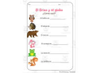 Activities based on El erizo y el globo by Teach Simple
