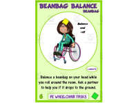 Adapted PE Challenge Cards: Wheelchair Task Cards by Teach Simple