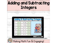 Adding and Subtracting Integers Digital Self-Checking Activity (12) by ...