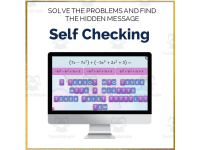 Adding and Subtracting Polynomials Hidden Message Digital and Printable ...