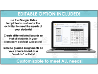 Adjectives Activities Choice Board and Grammar Worksheets by Teach Simple