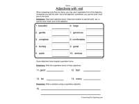 Adjectives -est Worksheet by Teach Simple
