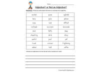 Adjectives Search Worksheet by Teach Simple