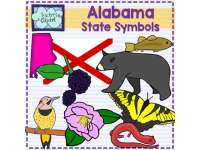 Alabama State Symbols Clip Art by Teach Simple