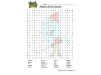 Alaska Word Search Worksheet by Teach Simple
