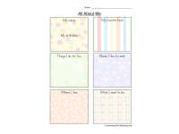 All About Me Boxes Worksheet by Teach Simple