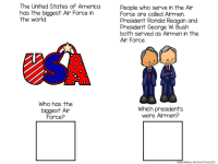 All About the Air Force Adapted Book, Printable, Color and BW, Special ...