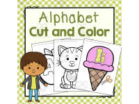 Alphabet Cut and Color | Letter of the Week Activity Book by Teach Simple