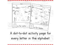 Alphabet Dot-to-Dots | Letter of the Week Activity Book by Teach Simple