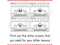 Alphabet Letter Crowns | Letter of the Week Activity Book by Teach Simple