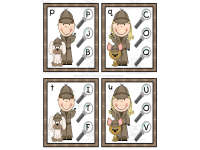 Alphabet Little Detective Clip Cards by Teach Simple