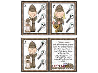 Alphabet Little Detective Clip Cards by Teach Simple