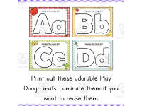 Alphabet Play Dough Mats | Letter of the Week Activity Book by Teach Simple