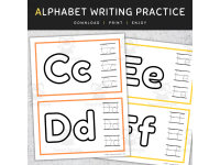 Alphabet Playdough Mats: Alphabet Writing Practice, NO PREP Alphabet ...