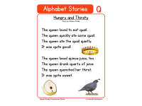 Alphabet Stories Letter Q Reading Comprehension Worksheet by Teach Simple