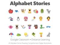 Alphabet Stories Reading Comprehension Digital Worksheet Collection by ...